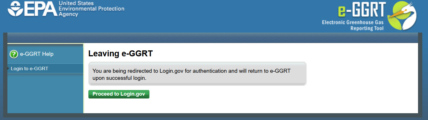 New e-GGRT Login Process | GHG HelpDesk